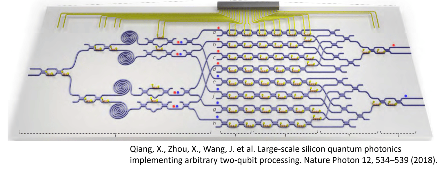 Integrated quantum photonics simulation